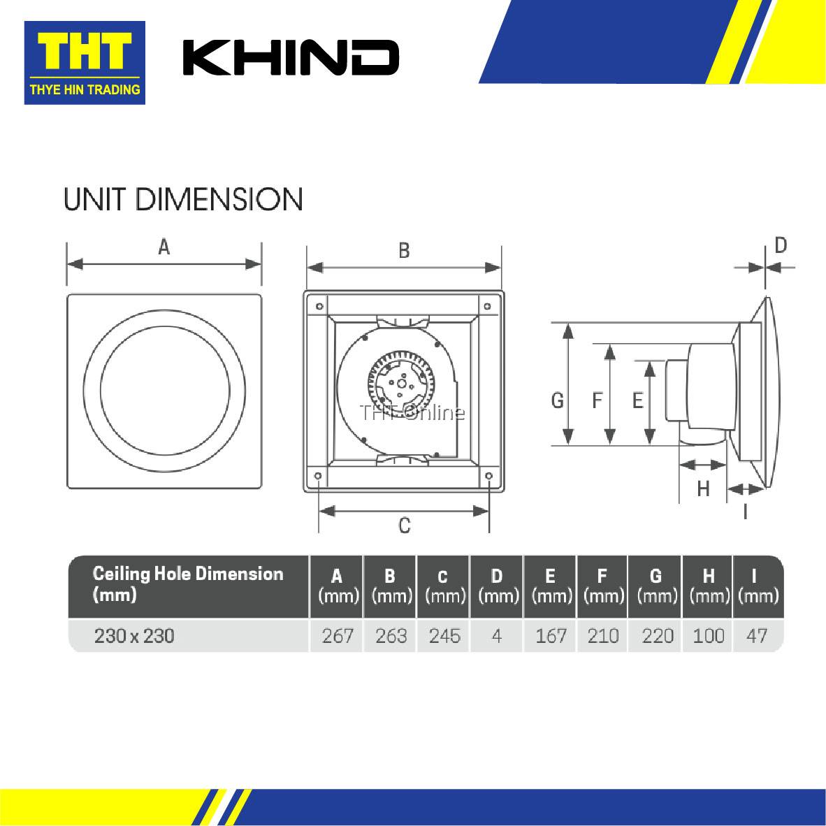 KHIND 10'' Ventilation Fan VF102
