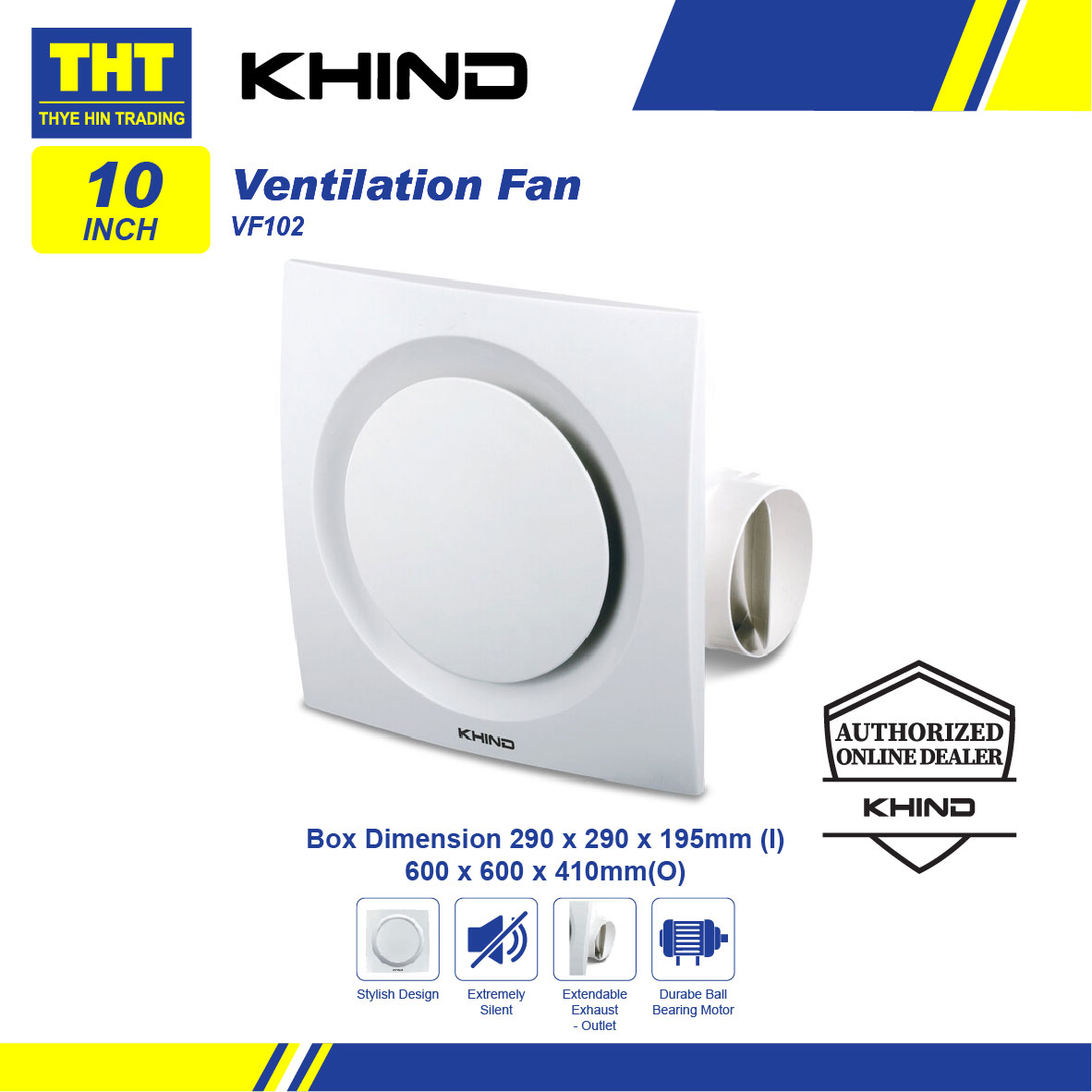 KHIND 10'' Ventilation Fan VF102